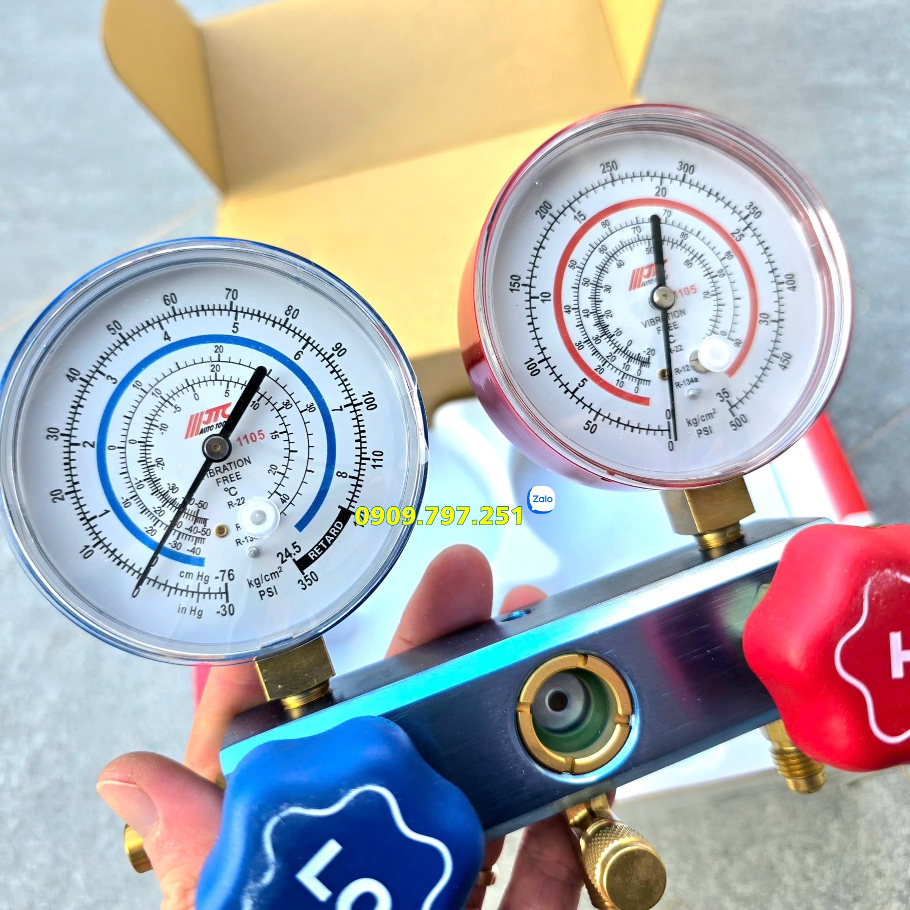 Bộ đồng hồ nạp ga lạnh R134a JTC 1105