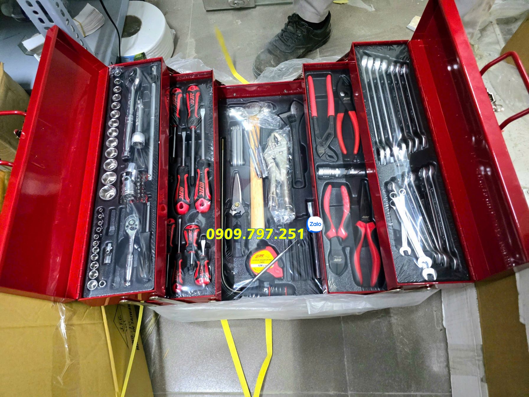 Bộ đồ nghề sửa chữa 108 chi tiết JTC B108